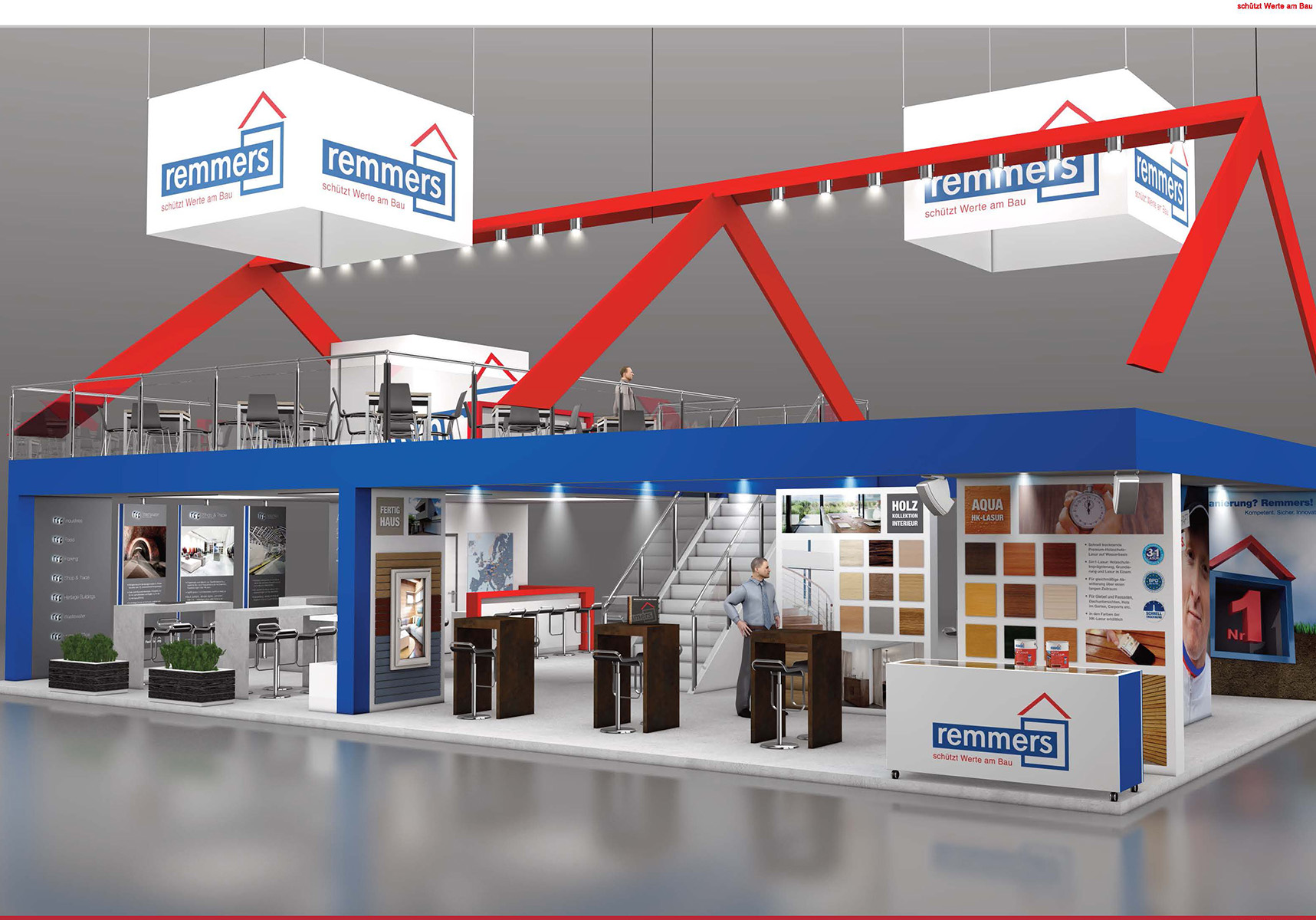 Remmers - Messestandgestaltung | Blickfang Messebau GmbH