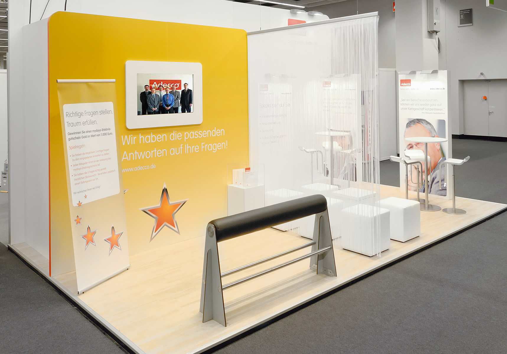 Adecco - Messestandgestaltung | Blickfang Messebau GmbH