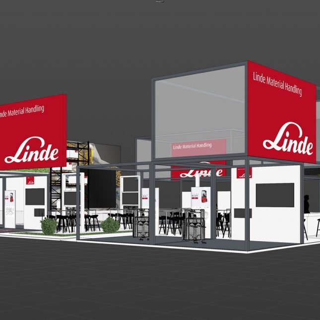 LINDE Messestand auf der LogiMAT - Blickfang Messebau GmbH